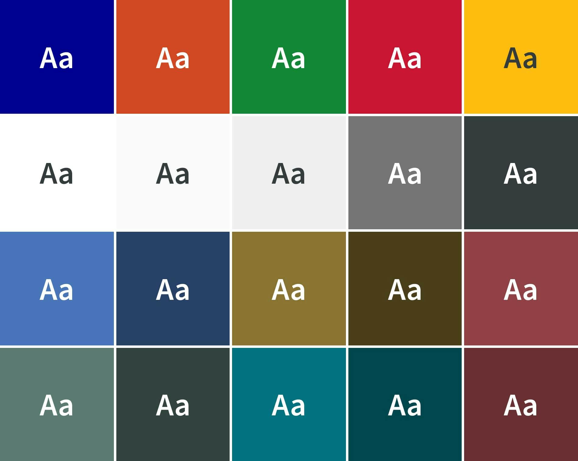 Color Contrast Chart