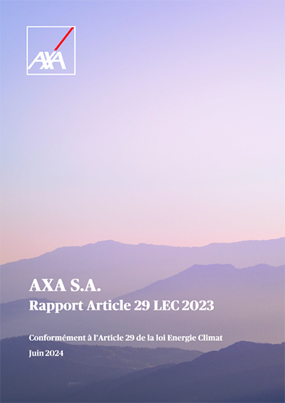 Rapport Article 29 2023 d’AXA S.A. | AXA